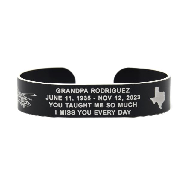 Order Colored Aluminum Custom Friend or Family Bracelet at Memorial ...