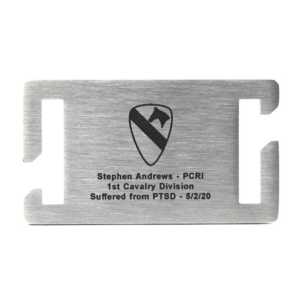 Order a Stainless Steel Custom 22 A Day Gear Tag with Black Letters at ...